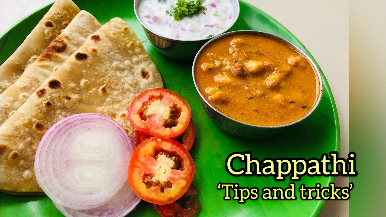 Chapati recipe | Chapati with butter | How to make soft Chapatis | with ...