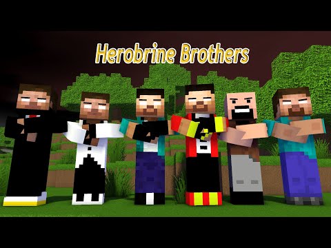 Herobrine and Notch X Herobrine Brothers : Win All Challenge #animation #minecraft