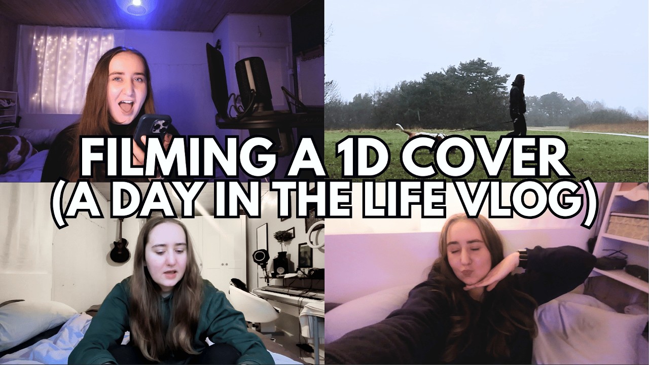 a comfort vlog for the 1D fangirls - coffee, filming a cover & cozy vibes. - YouTube