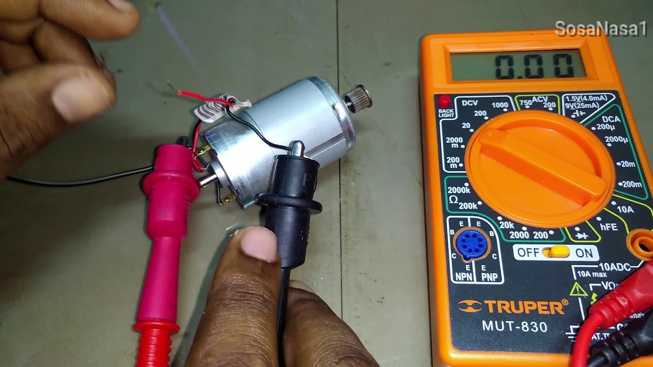 como medir consumo en corriente de motor eléctrico con multimetro ...