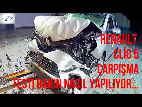 Renault Clio 5 Çarpışma Testi Bakın Nasıl Yapılıyor...