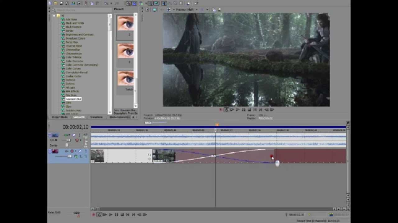 Effect #14 [Blur] Sony Vegas║Tutorial - YouTube