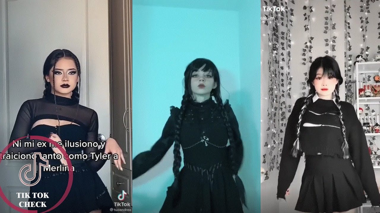 Wednesday Addams Dance - Tiktok Compilation - I'll dance dance dance ...