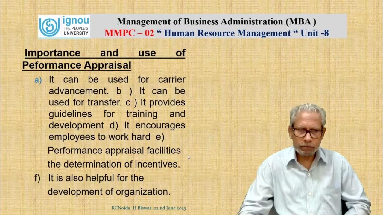 3. Human Resource Management MMPC - 002 (Part- 8) - YouTube