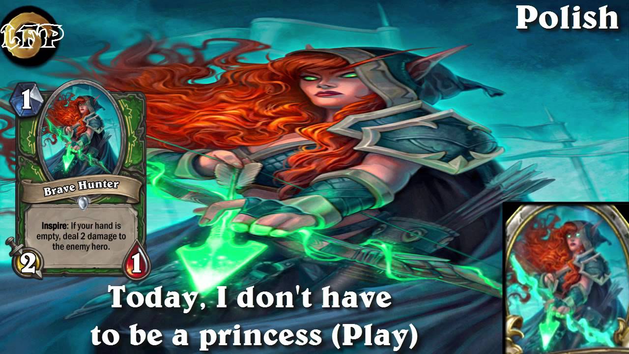 Brave Hunter card sounds in 12 languages -Hearthstone - YouTube