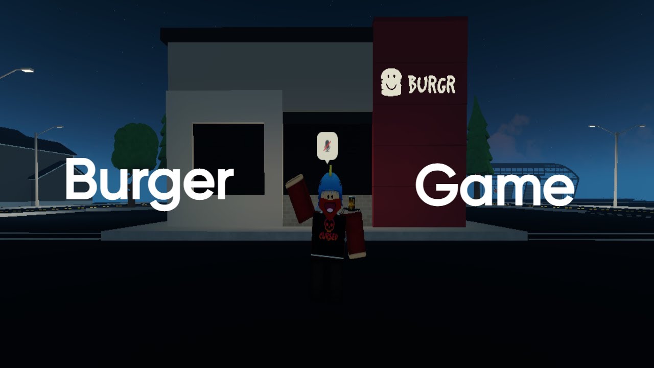 (Roblox) Working at a burger joint - Burger Game - YouTube