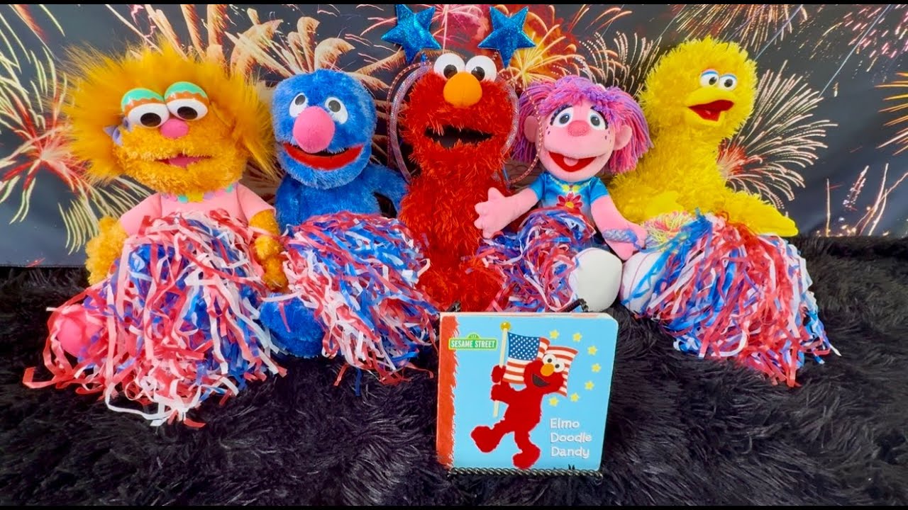 Sesame Street 🇺🇸 ELMO DOODLE DANDY 🇺🇸 Read Along With KD Productions ...