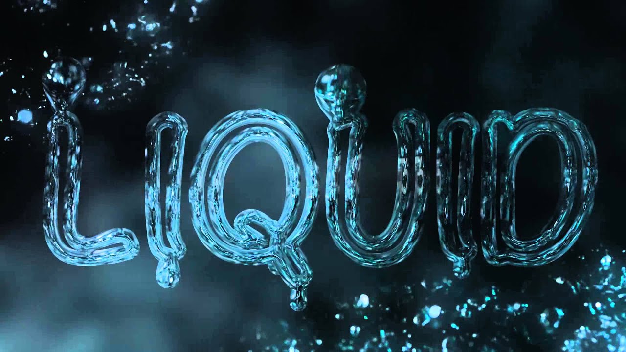 Liquid Text Effect - YouTube