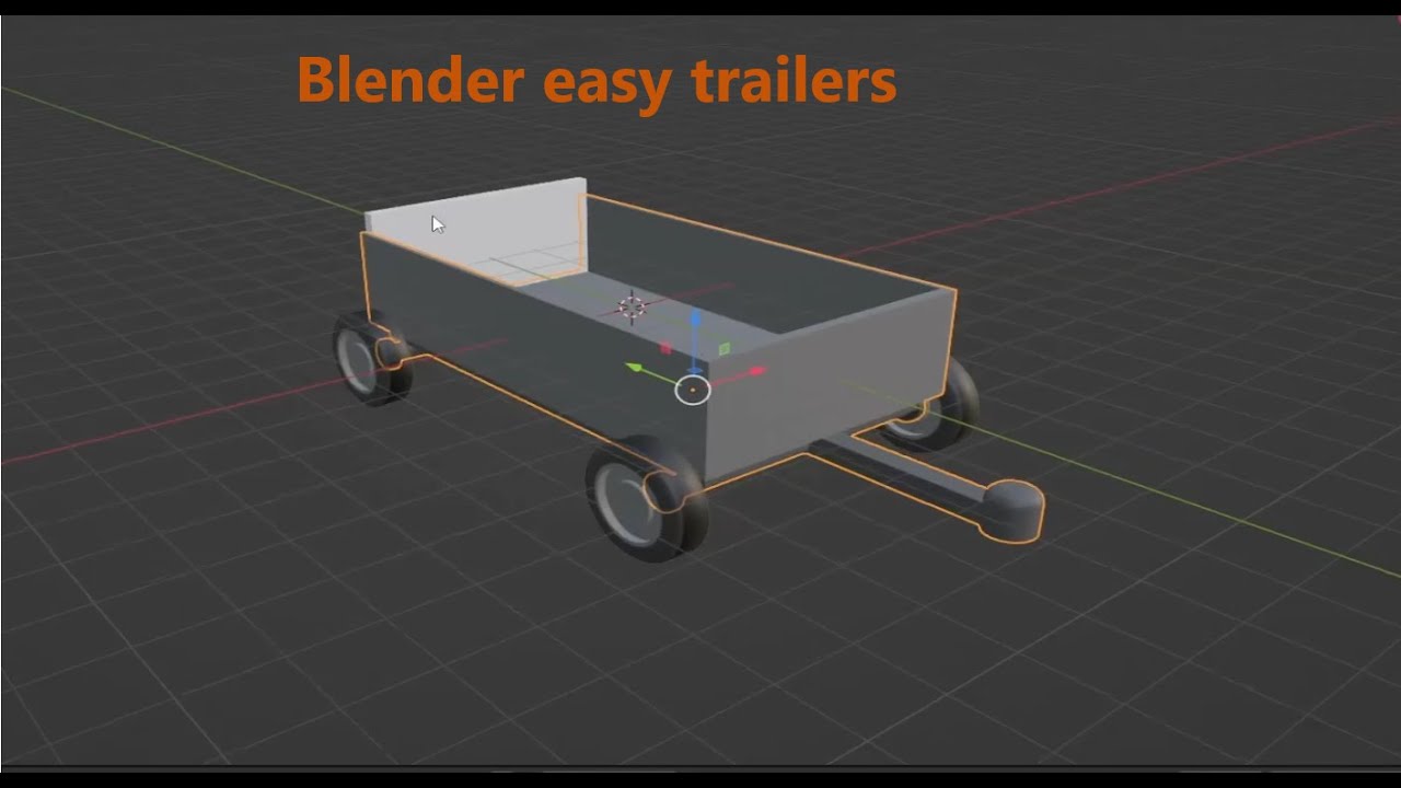Blender Vehicle Trailer design (Part 1) - YouTube