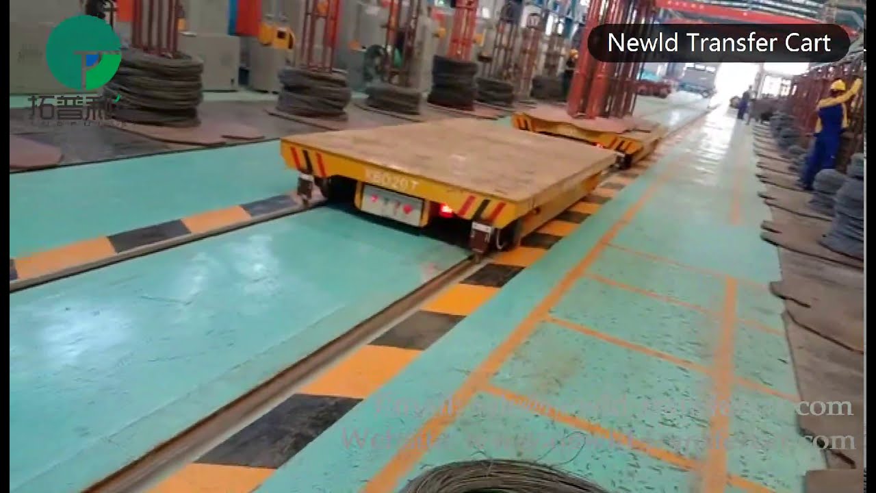 Rail Guided Transfer Platform - Heavy Duty Material Handling Trolley ...