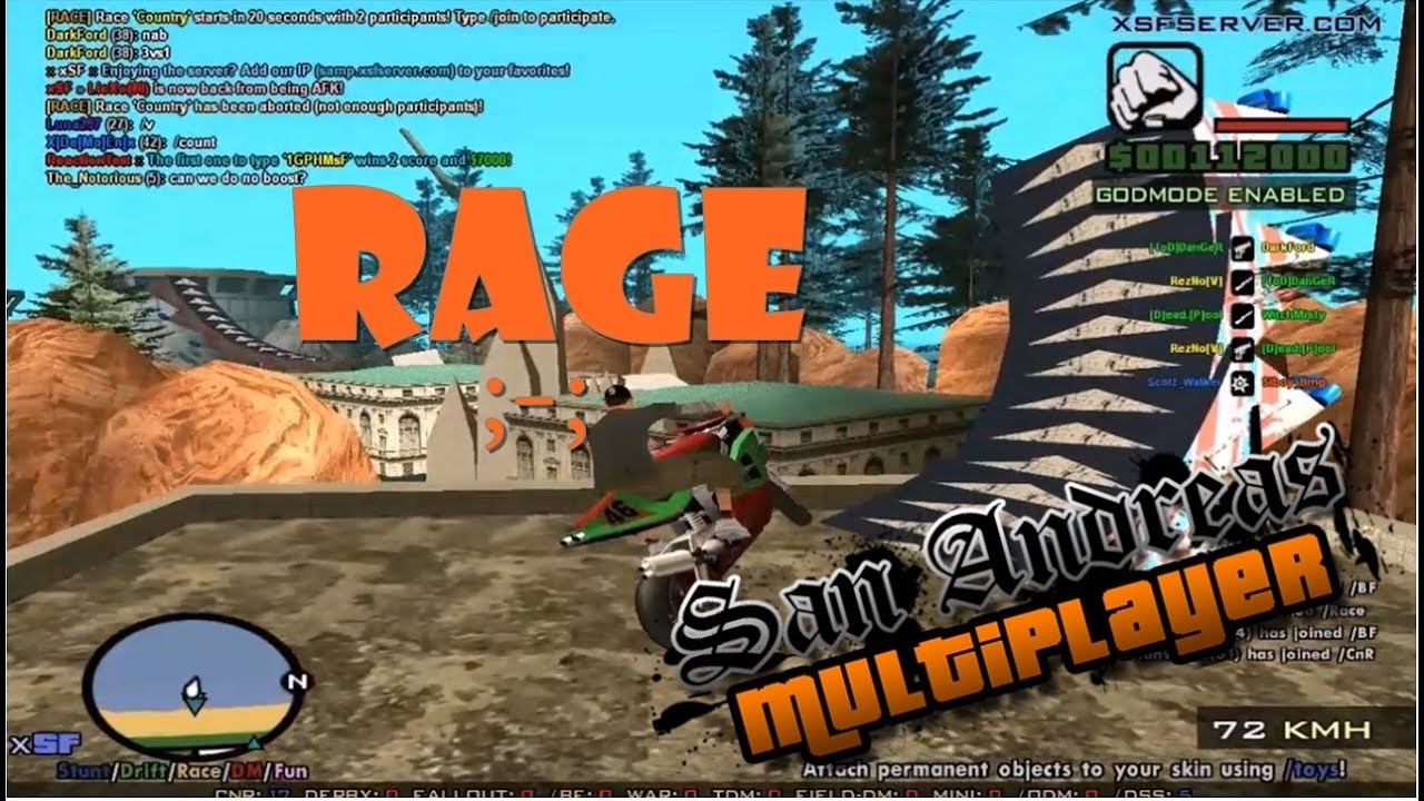 Rage em desafio Satânico!-Gta Sa Samp - YouTube