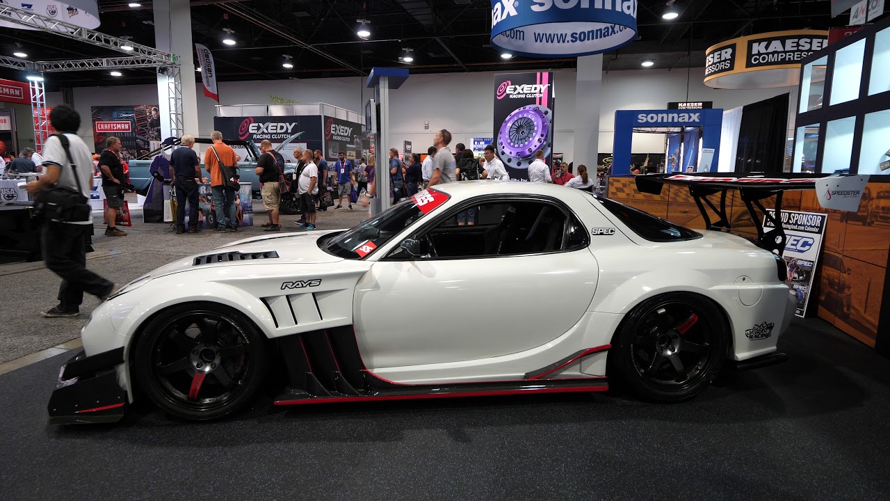 Modified 4 Rotor RX7 at SEMA 2017 - 4K - YouTube