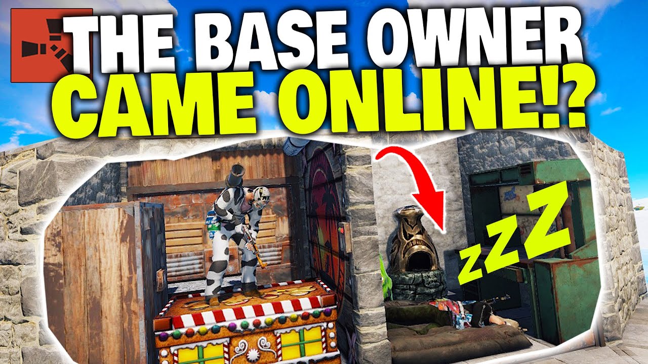 The Craziest Raid in my 8,000 Hours of Rust! The Base Owner Came ONLINE ...