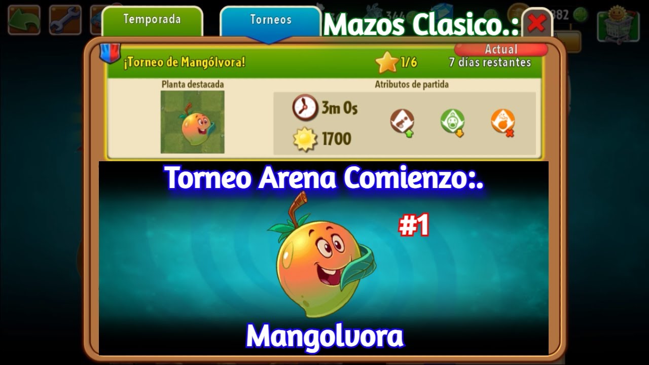 PVZ 2 [Arena Comienzo: Mangolvora] - YouTube