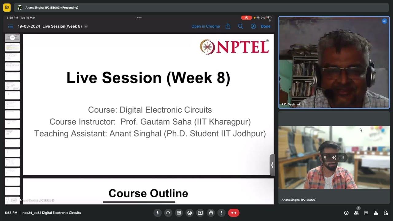noc24_ee52 - Digital Electronic Circuits - NPTEL - Live session - Week 8 - YouTube