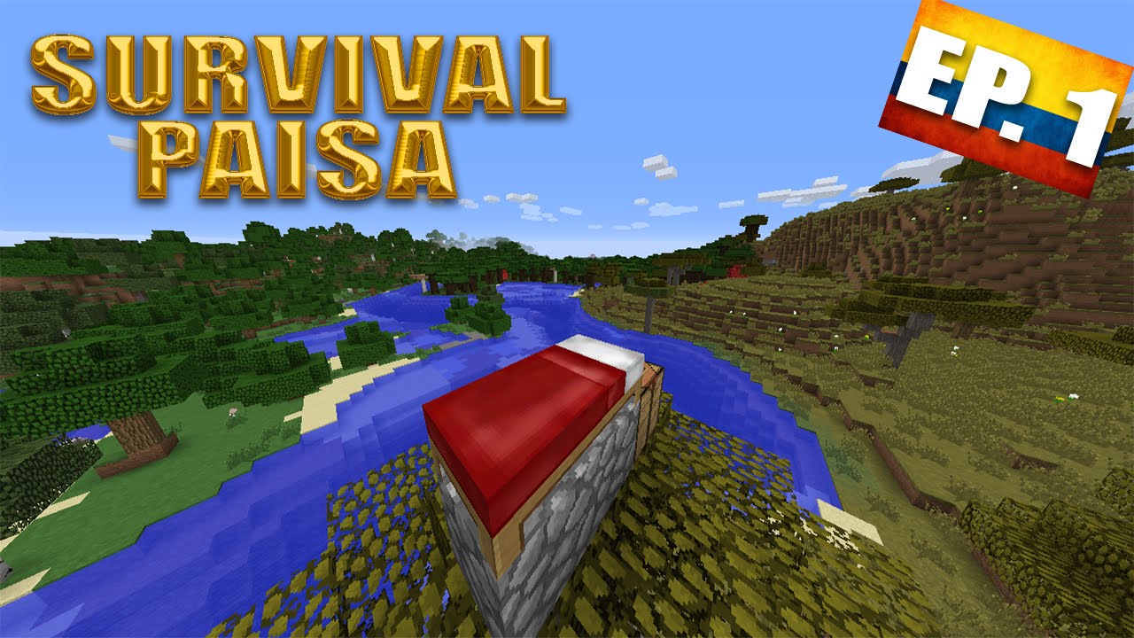 SURVIVAL PAISA 1.10 | MEDELLIN EN MINECRAFT, UN NUEVO COMIENZO - YouTube
