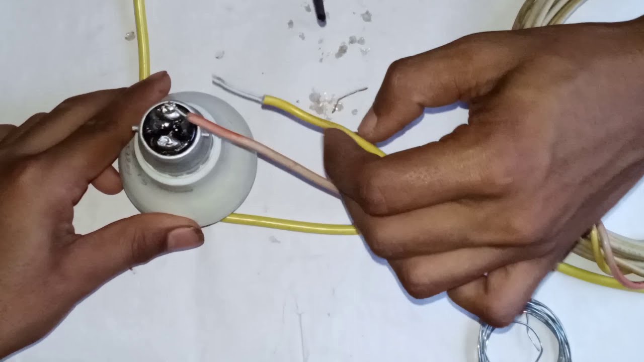 Without holder connect a bulb - YouTube