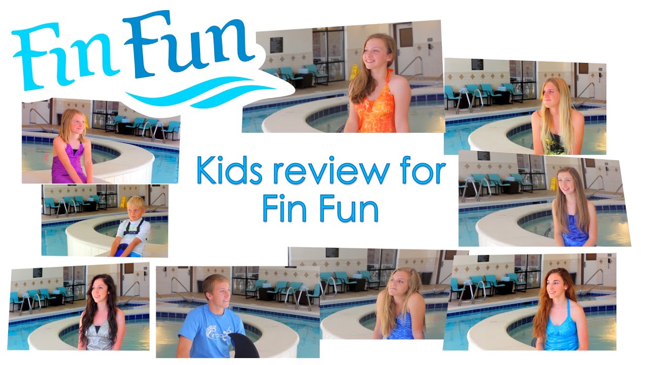 Kids Review Mermaid Tails and Monofins | Fin Fun Mermaid Tails - YouTube