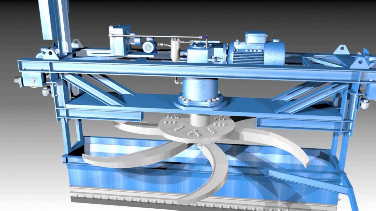 Bunker Discharge Machine, 2 and 6 arm designs - YouTube