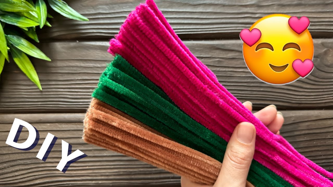 Chenille Stems Craft Ideas How to make Flowers from Chenille Wire - YouTube