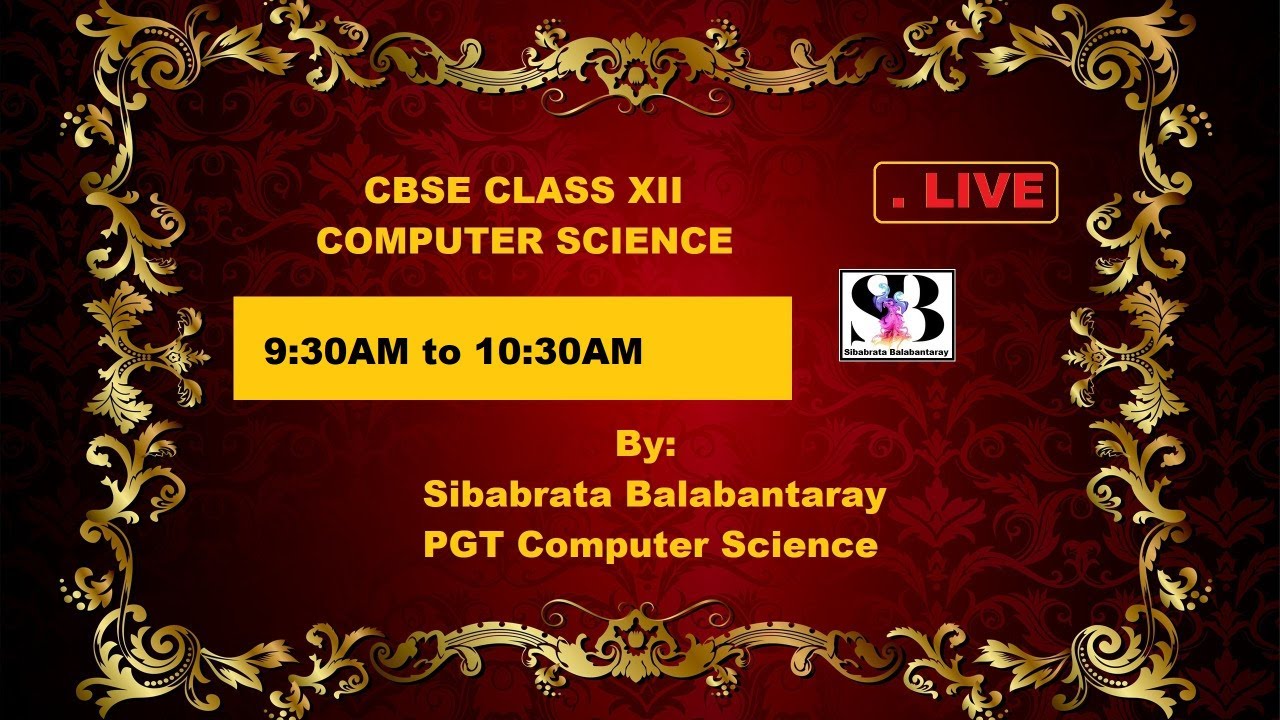 Revision CS Class XII - YouTube