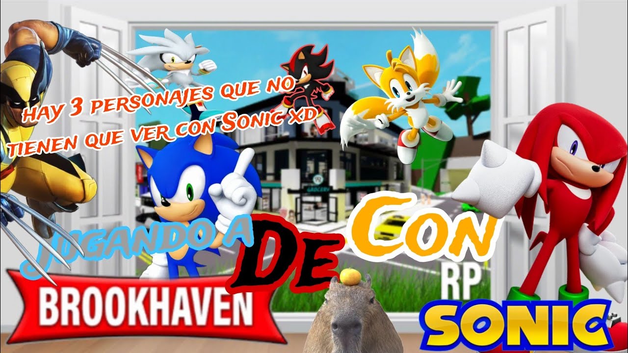 Haciendo un RP de Sonic en Brookhaven - YouTube
