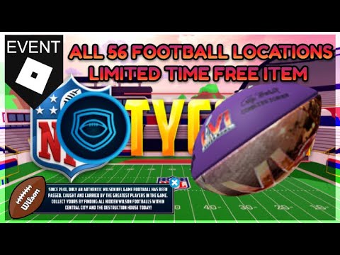 ALL 56 FOOTBALL LOCATIONS IN NEW ROBLOX NFL TYCOON (ROBLOX EVENT NEW ...