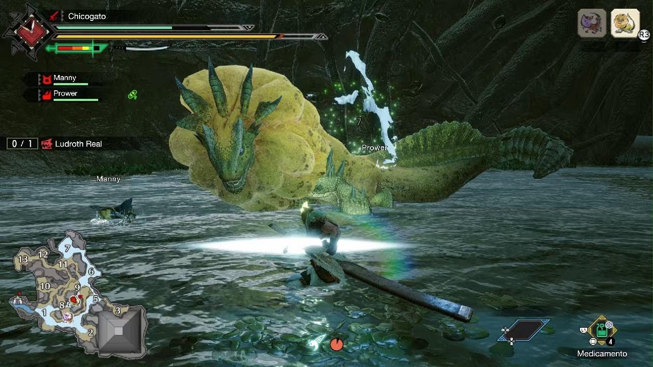 Monster Hunter Rise: Ludroth Real nv3 Aldea - YouTube