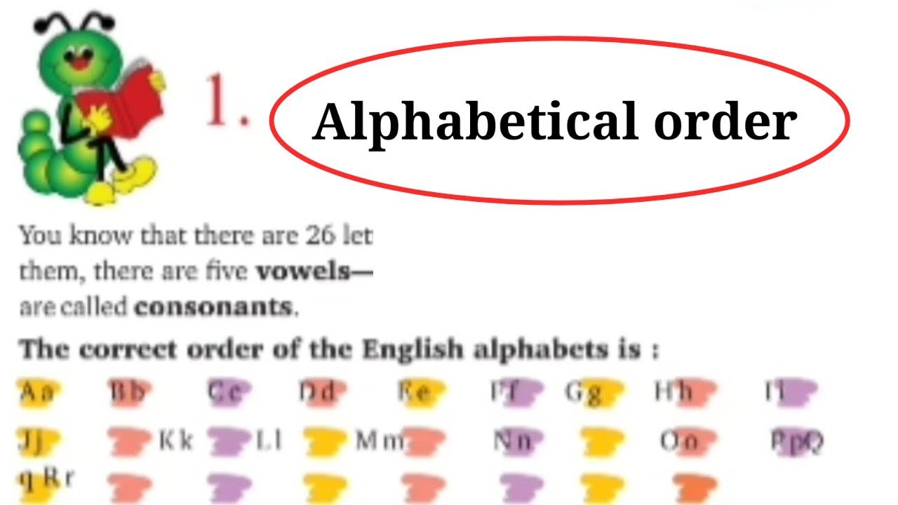 Rio Grammar-2 Ch-1| Alphabetical Order |English Alphabet | English ...