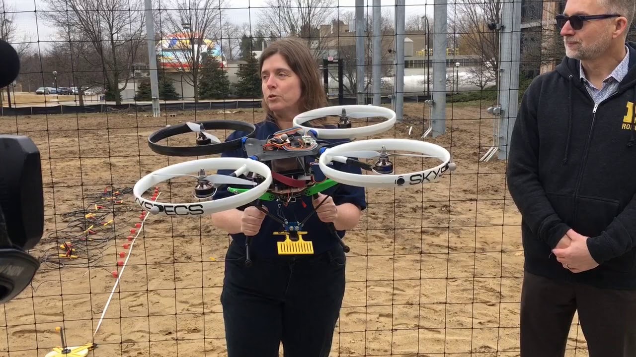 M-Air drone testing facility opens at UM - YouTube