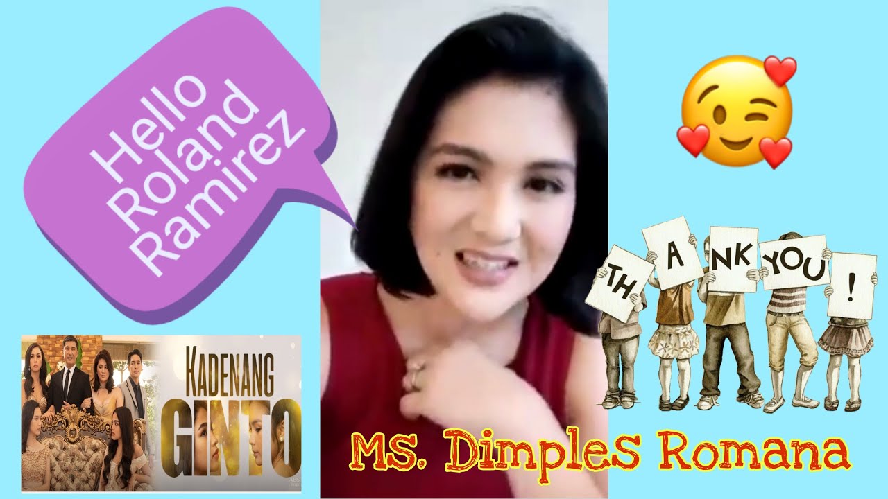 Ms. Dimples Romana video greeting | Daniela Mondragon | Kadenang Ginto | TFC - YouTube