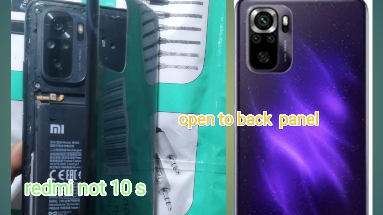 how to open redmi note 10s | open T0 redmi note 10s back panel - YouTube