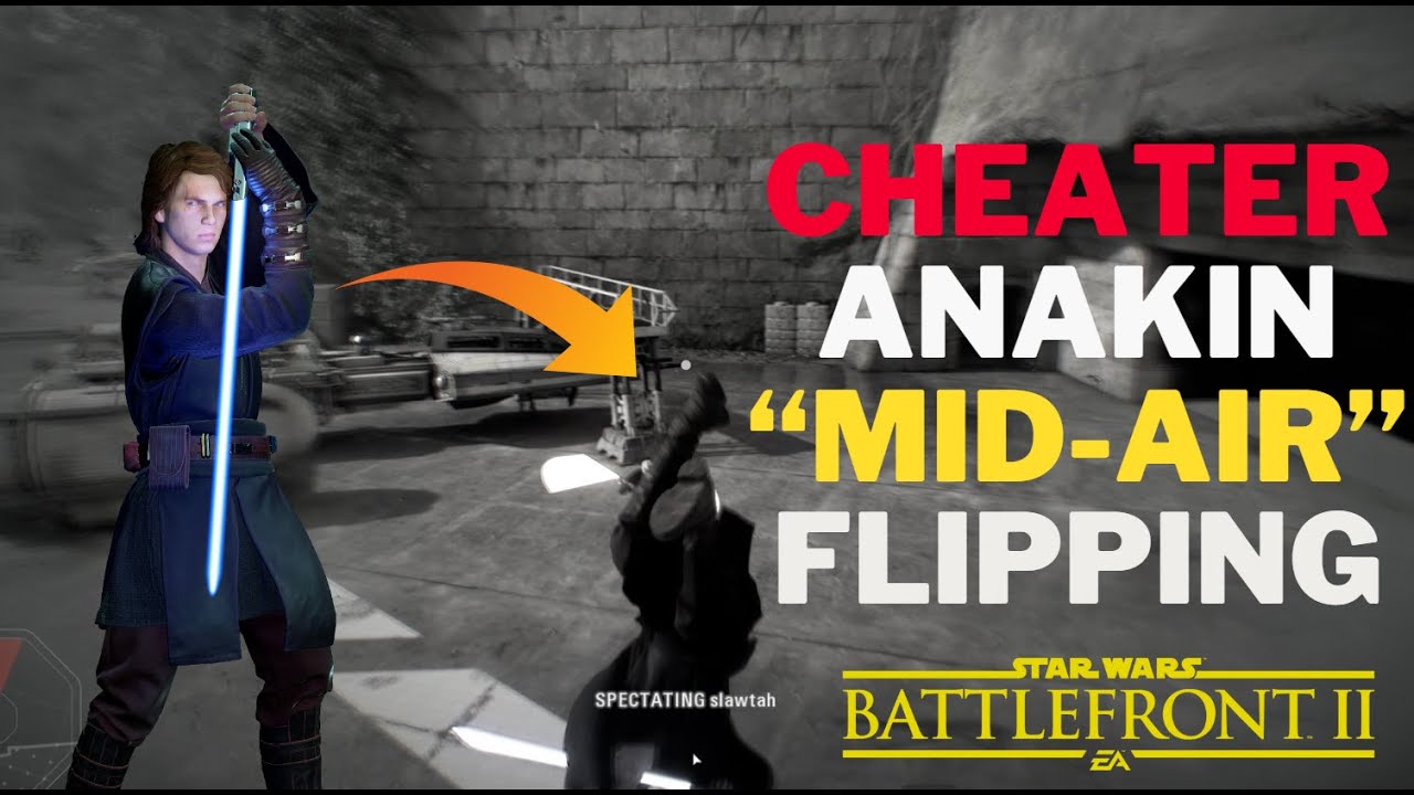 Anakin Flipping Mid Air Cheat : slawtah | Battlefront 2 #bf2 #cheater ...
