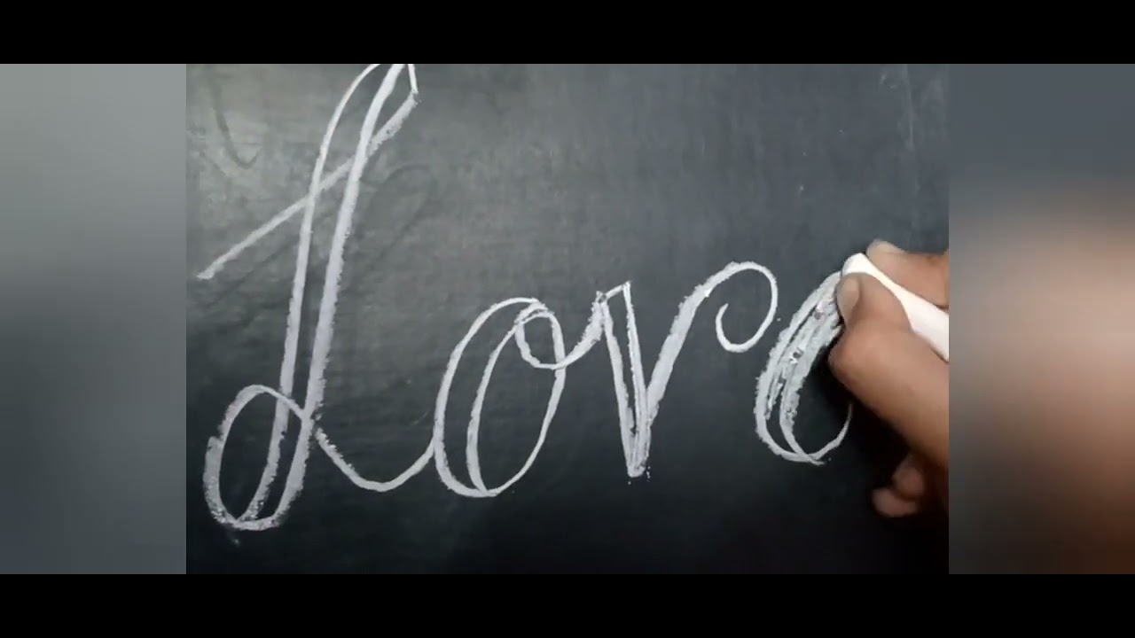 Type your name, I'll try calligraphy on it - YouTube