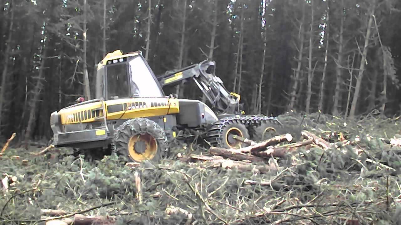 Forestry Ponsse Ergo Harvester - YouTube