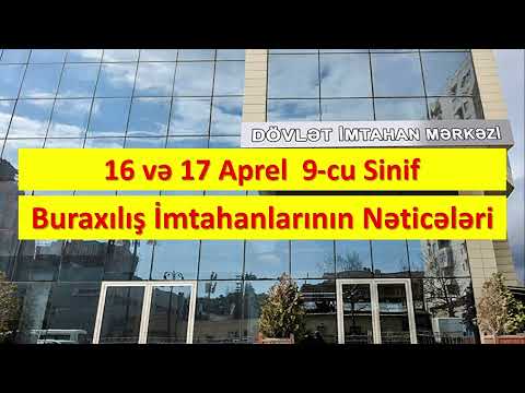 16 Aprel və 17 Aprel 9-cu Sinif Buraxılış İmtahanlarının Nəticələri