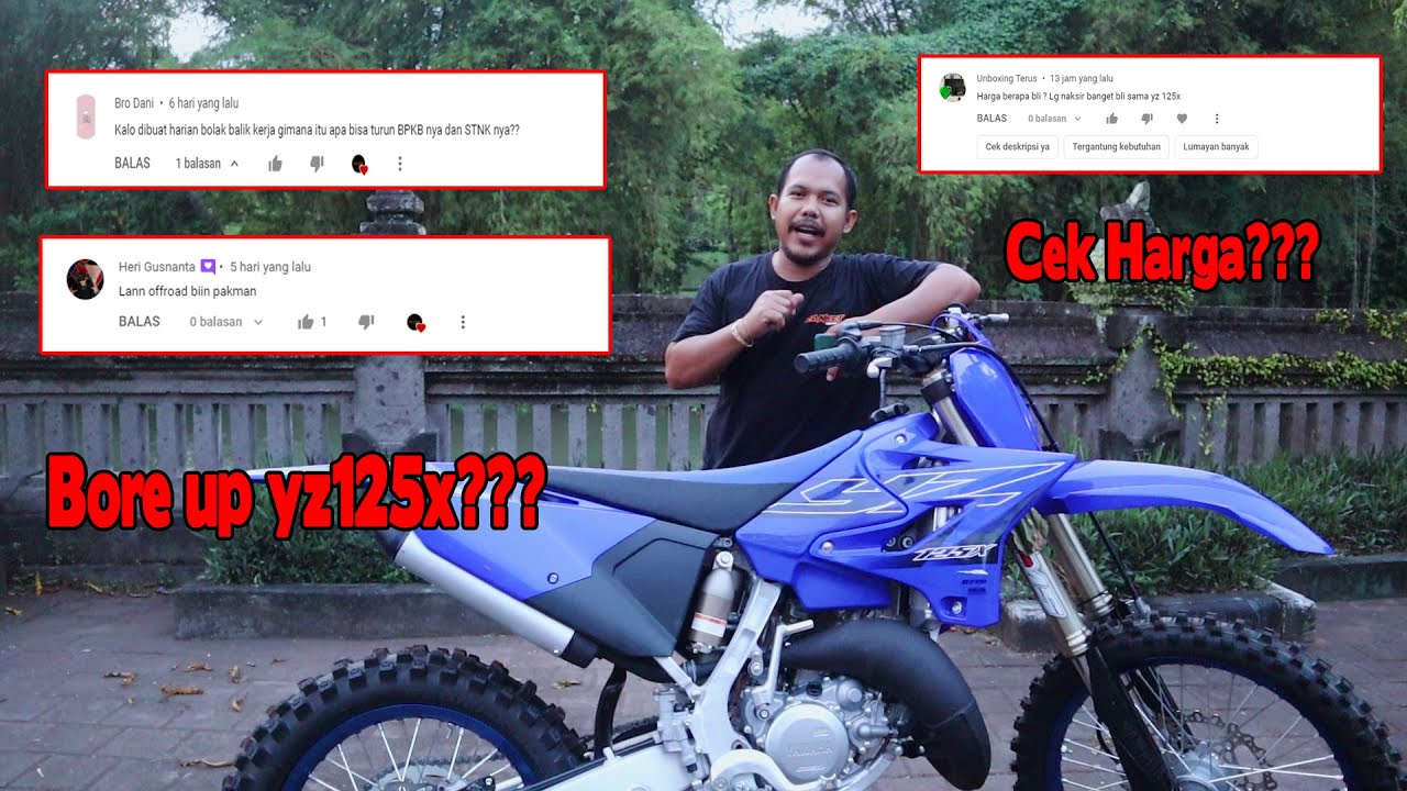 YAMAHA YZ 125X 2022‼️ HARGA RESMI DI DEALER YAMAHA CBU TERNYATA CUMA SEGINI‼️| ZANKET MOTO - YouTube