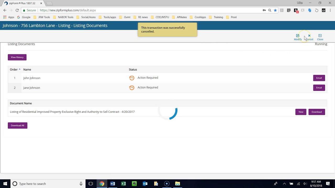 zipForms: E sign Cancel Signature Request - YouTube