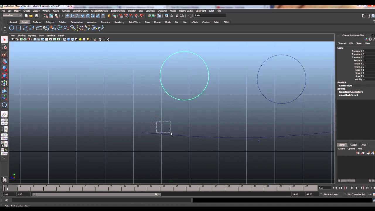 Spline Spine in Maya - YouTube