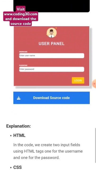 login form validation using html css & javascript | #javascript #html #css #coding30 #bootstrap ...