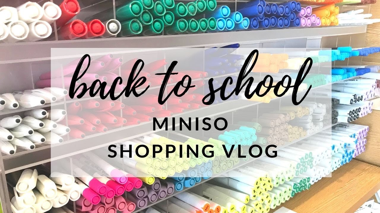 Back to school supplies shopping vlog ️ miniso - YouTube
