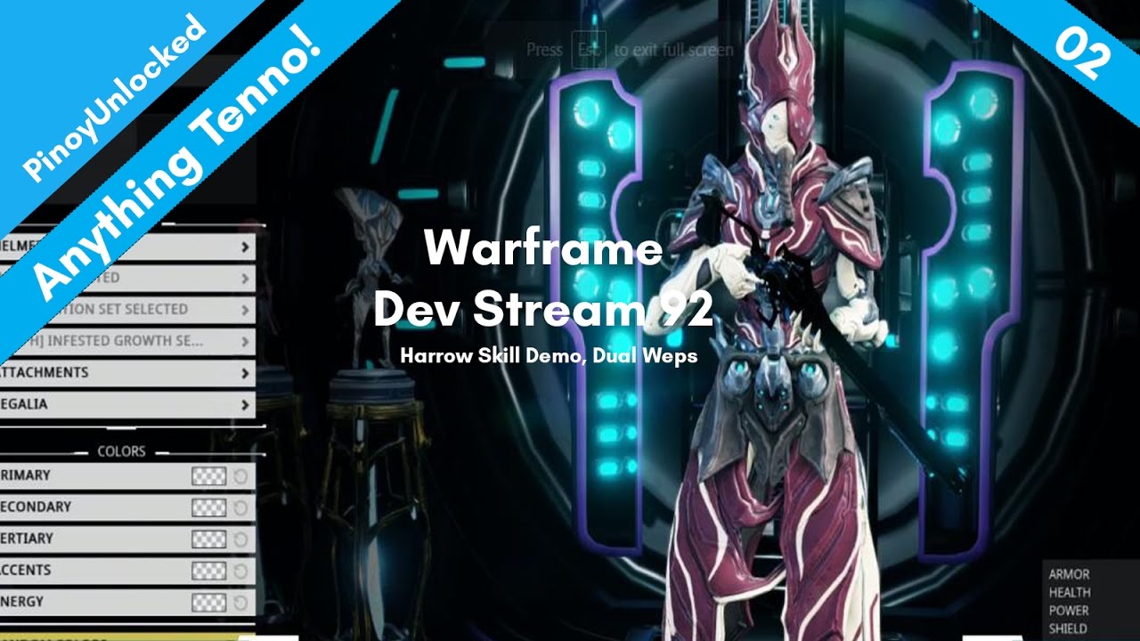 Warframe: Harrow Showcase / Dev Stream 92 - YouTube
