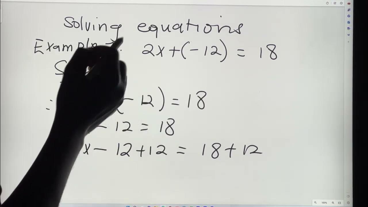 Solving equations of 1 unknown variables - YouTube