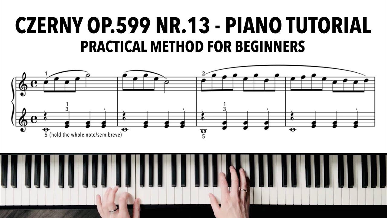Czerny op.599 nr.13 Piano Tutorial | Practical Method for Beginners - YouTube