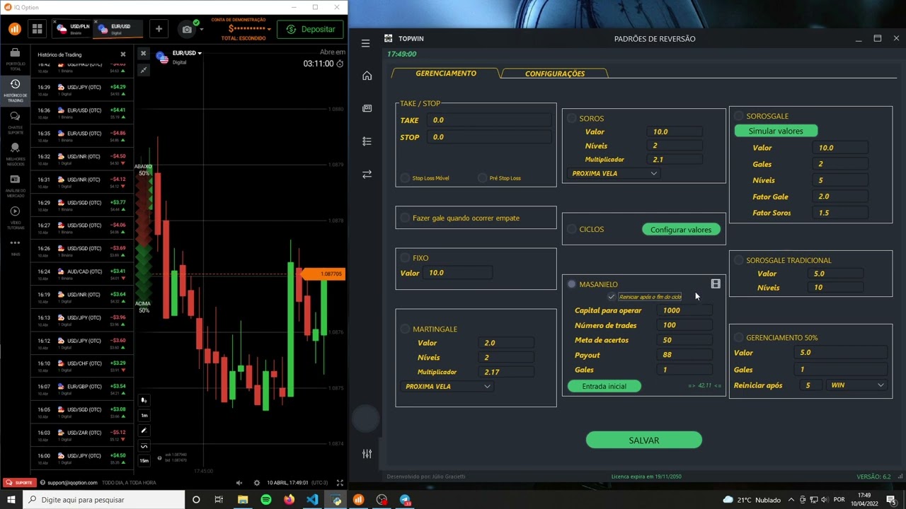 Nova Atualização do TopWIn com o gerenciamento Masaniello - YouTube