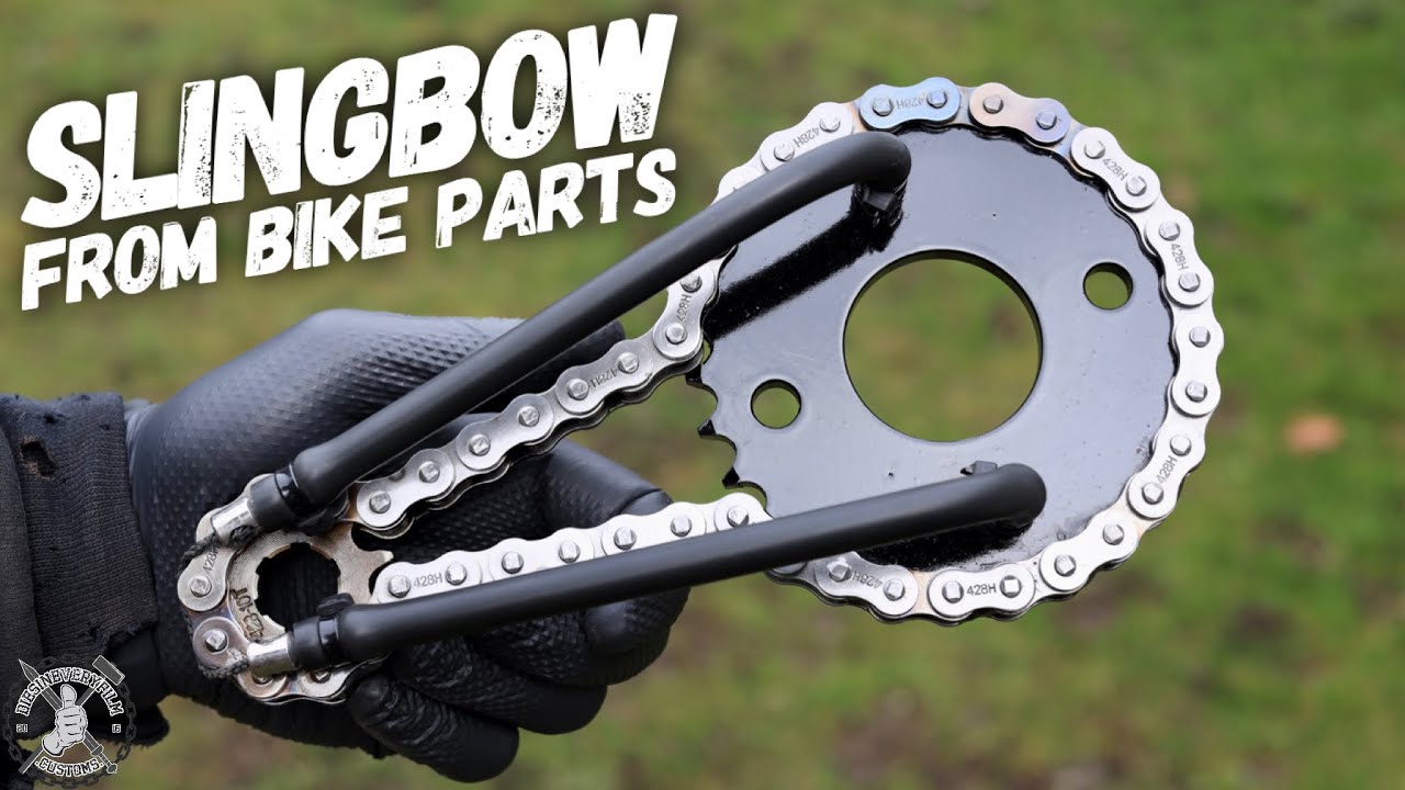 My Most Powerful Slingbow from Bike Parts - Upcycle - YouTube
