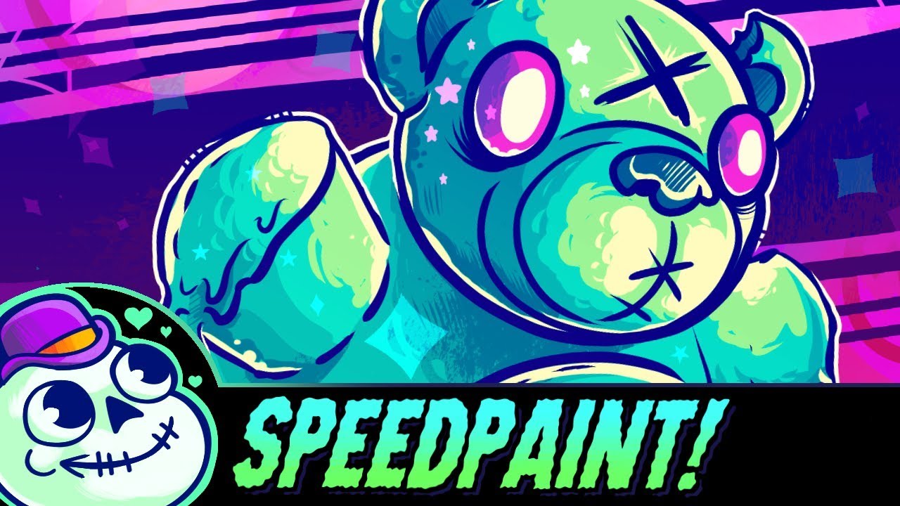 💀 "Mr. Melty The Gummy Bear" (SpeedPaint) - YouTube