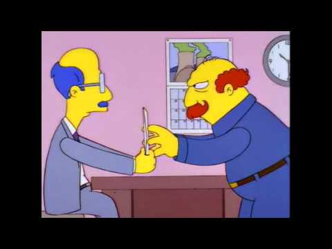 Mr Burns sends a parcel to Pete Porter in Pasadena