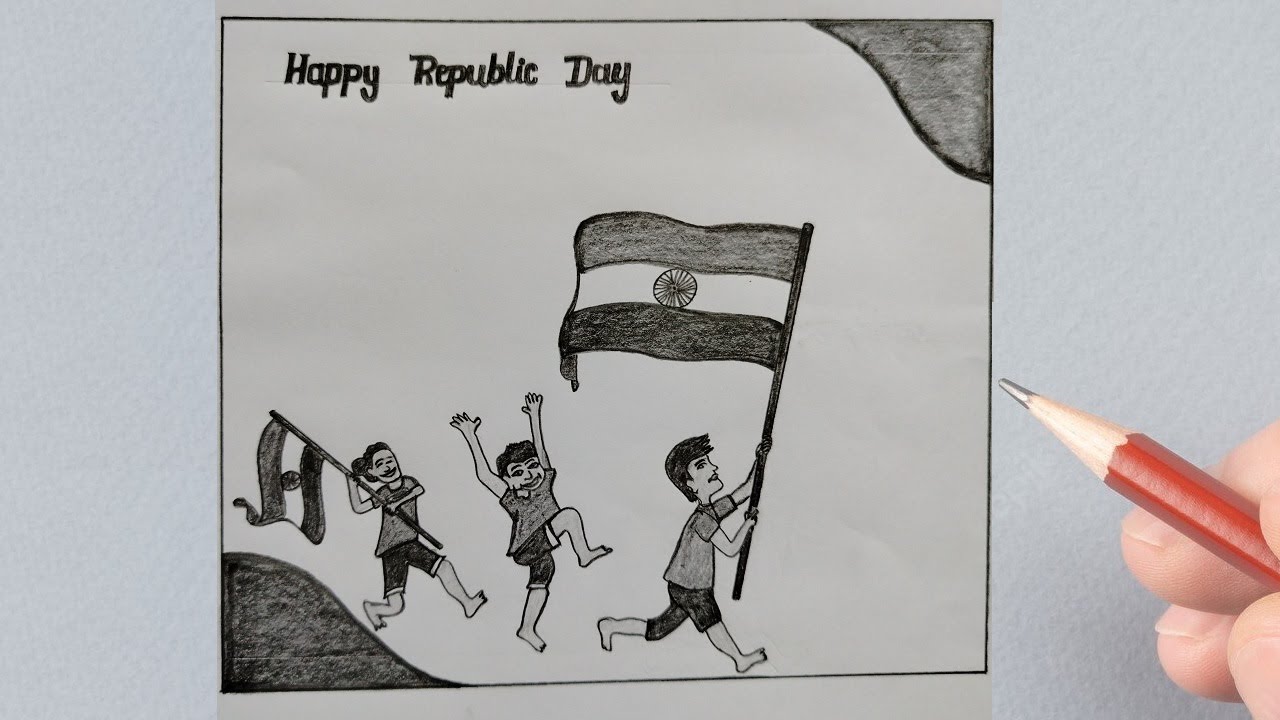 Republic day drawing: how to make easy and beautiful special republic ...