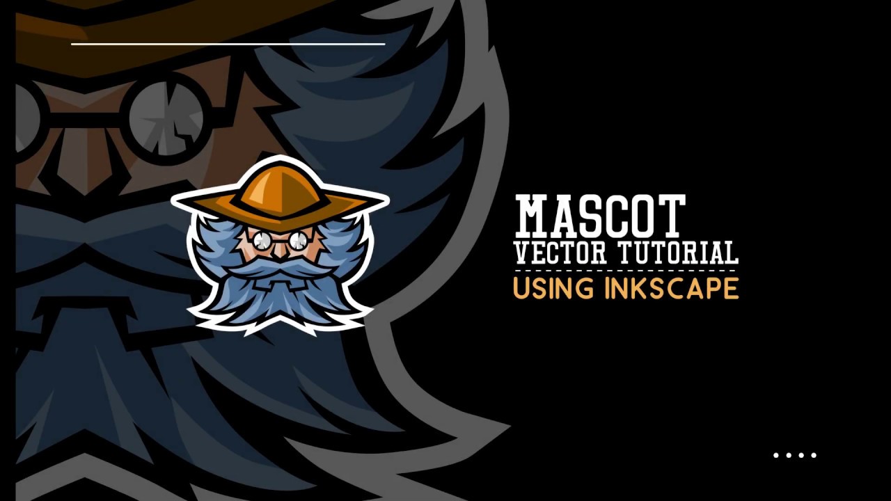 Mascot Logo Illustration Tutorial Using Inkscape (Vectoring in Normal ...